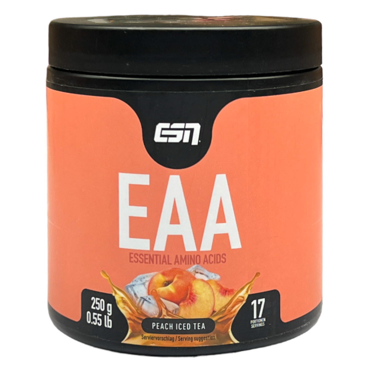 ESN EAA Essential Amino Acid Peach Iced Tea Geschmack 250g — zama4zingo
